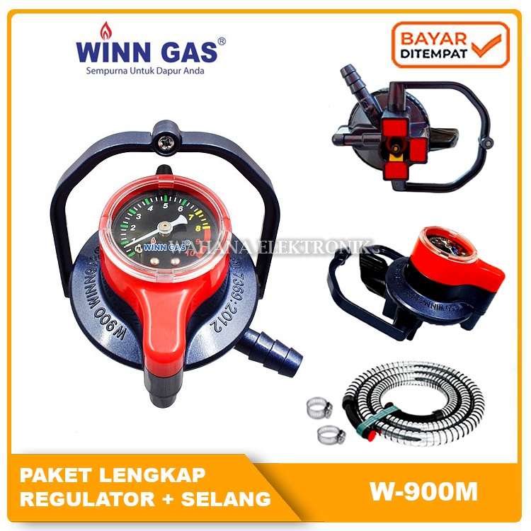 Jual Winn Gas Regulator W900M + Selang Gas - Double Lock System - SUPER ...