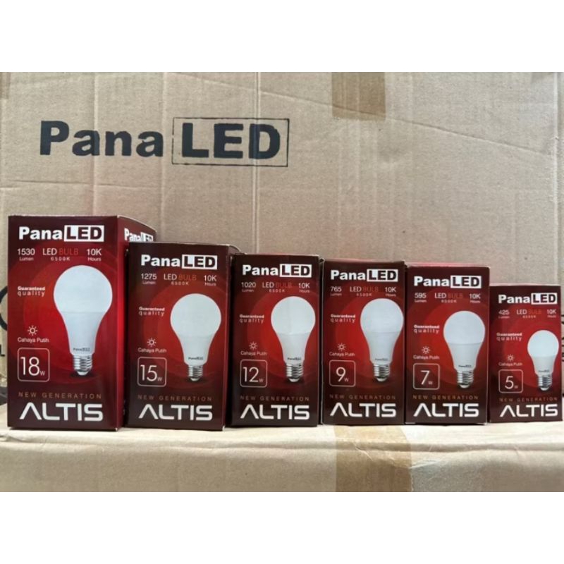Jual Bohlam/ Bola Lampu PANALED ALTIS Bulb LED NEW GENERATION, kekuatan ...