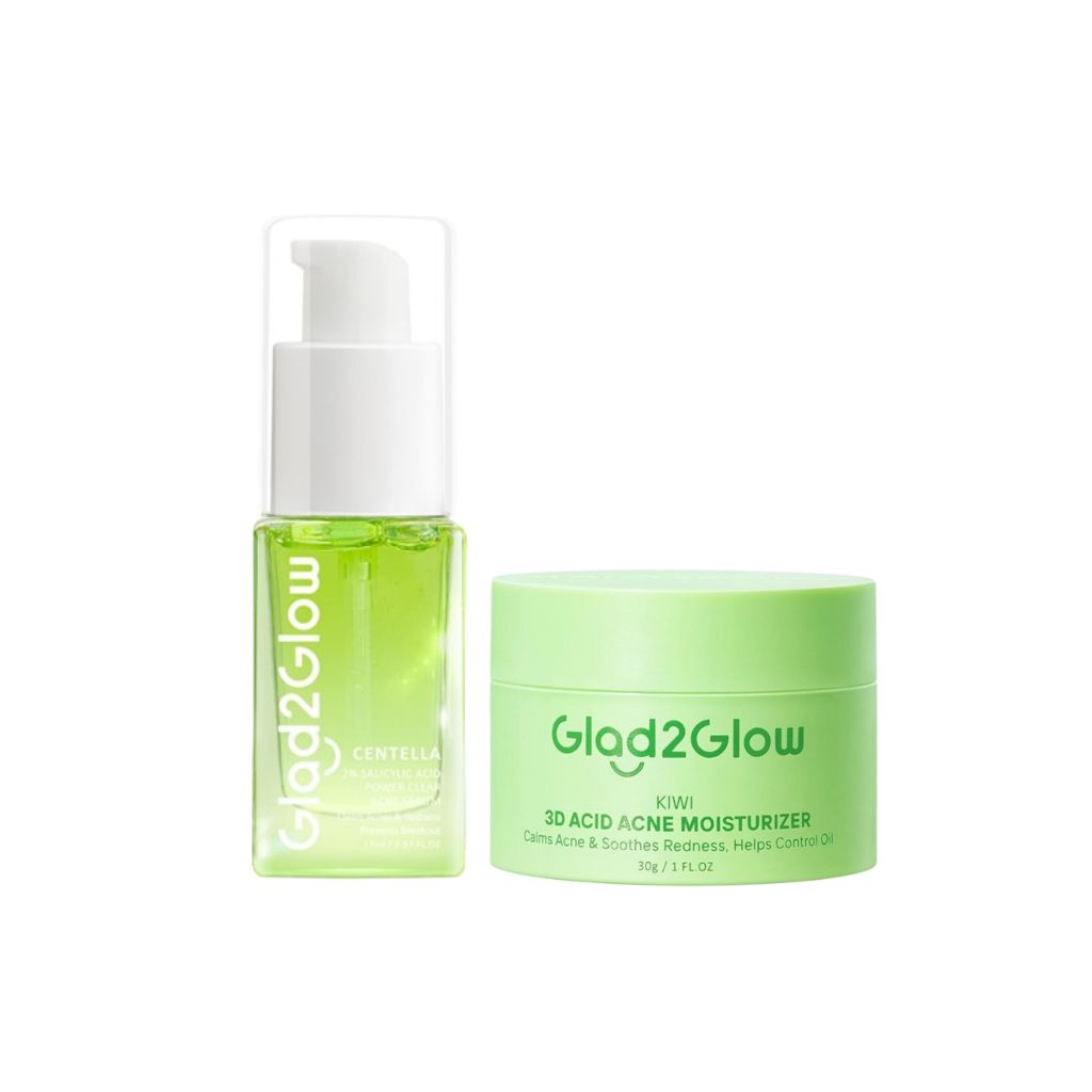 Jual Glad2glow Bundling 2pcs ( G2G Acne Serum + G2G Kiwi Acne ...