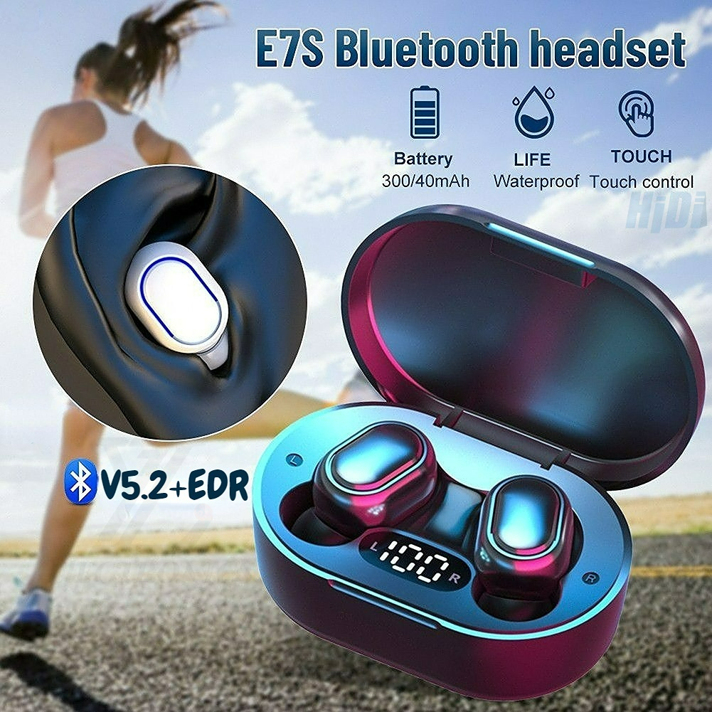 Jual Headset Bluetooth E7S TWS Tampilan Digital Display LED Long ...