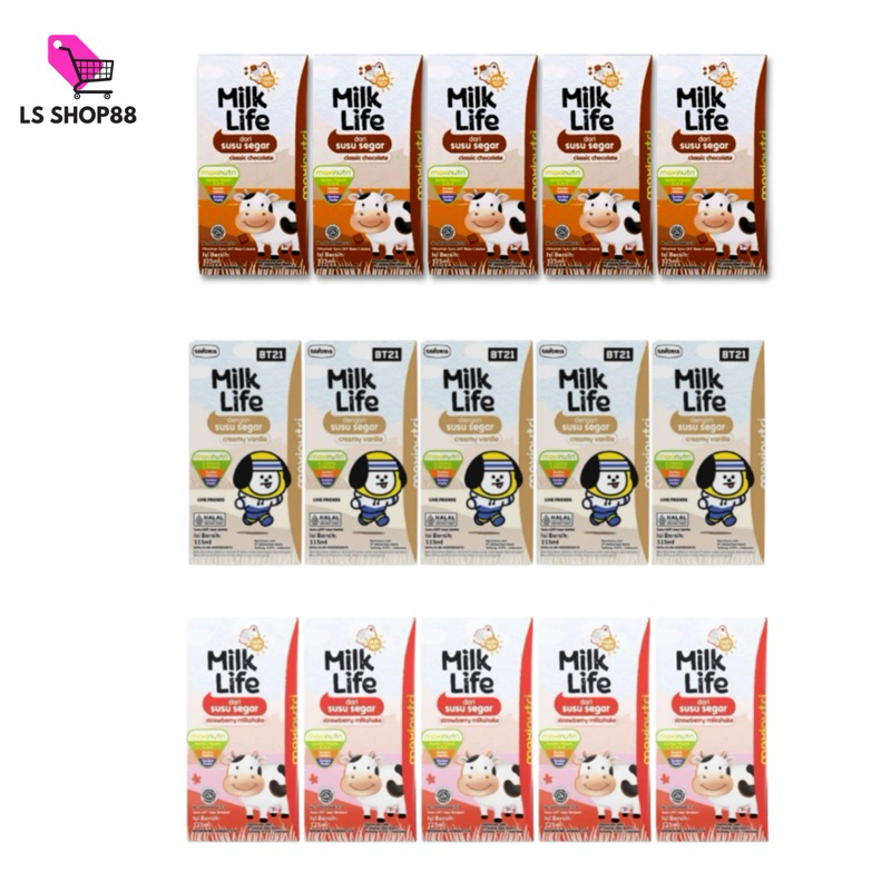 Jual Paket Hemat Susu MILK LIFE UHT (115 ML x 5 Pcs ) | Shopee Indonesia