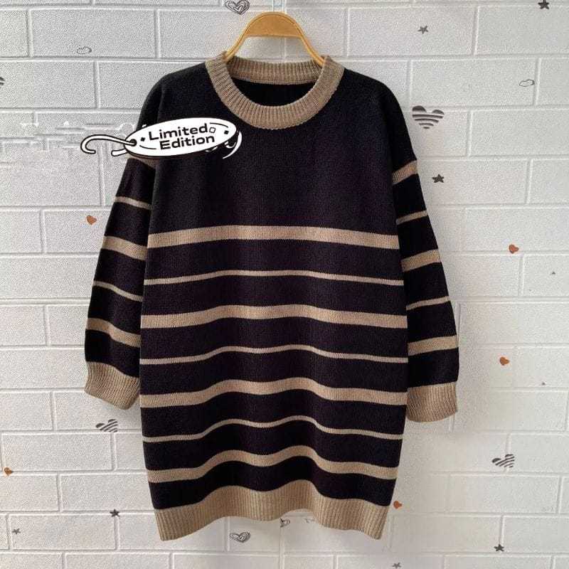 Jual ATASAN RAJUT WANITA KNIT TOPS 1 OVERSIZE | Shopee Indonesia