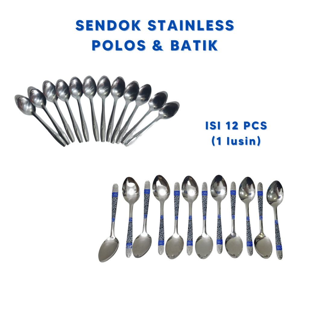 Jual Sendok Batik Stainless Steel Sendok Makan Motif Batik Tebal 1 ...