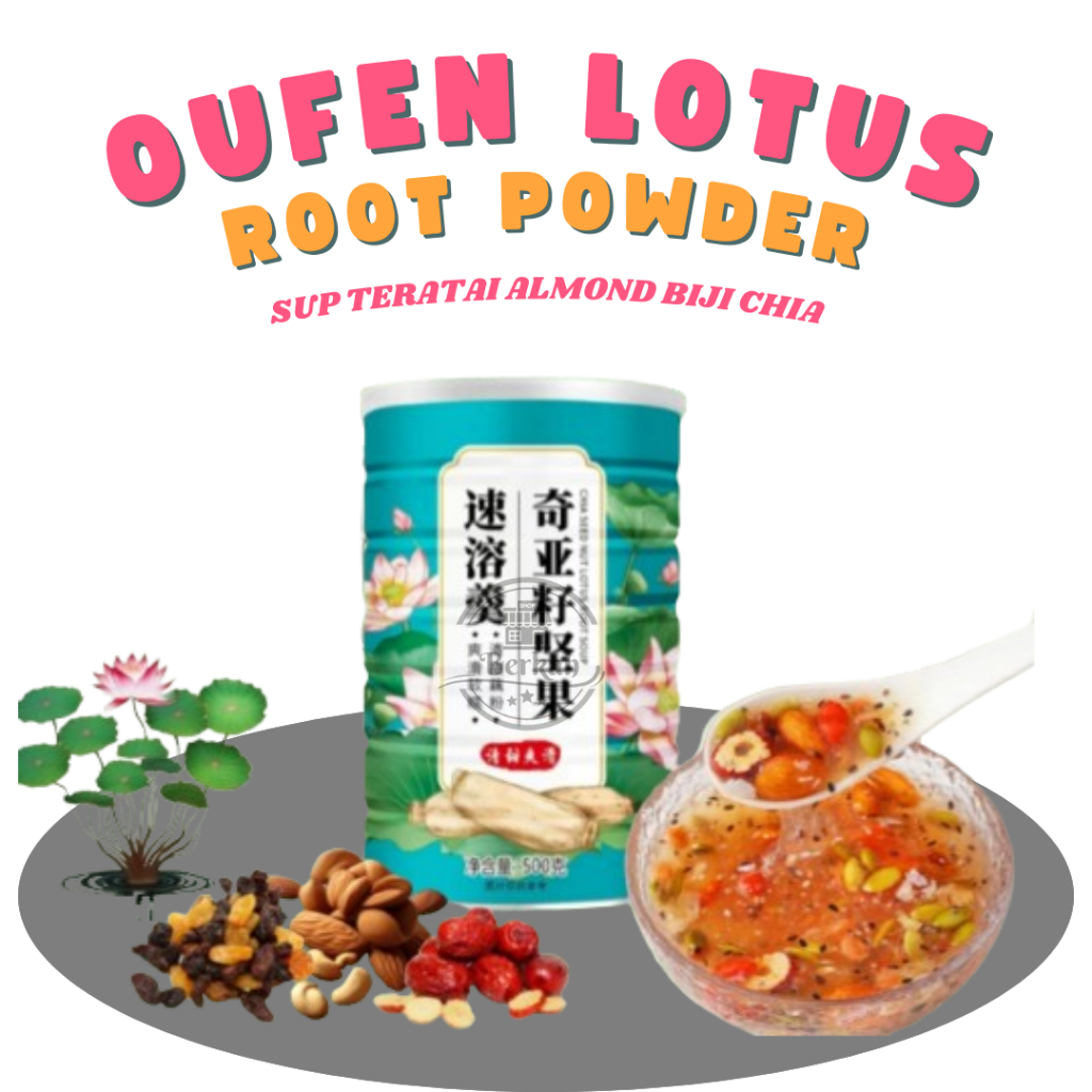 Jual Oufen Lotus Root Powder - Sup Teratai Almond 500gram [ BPOM ...