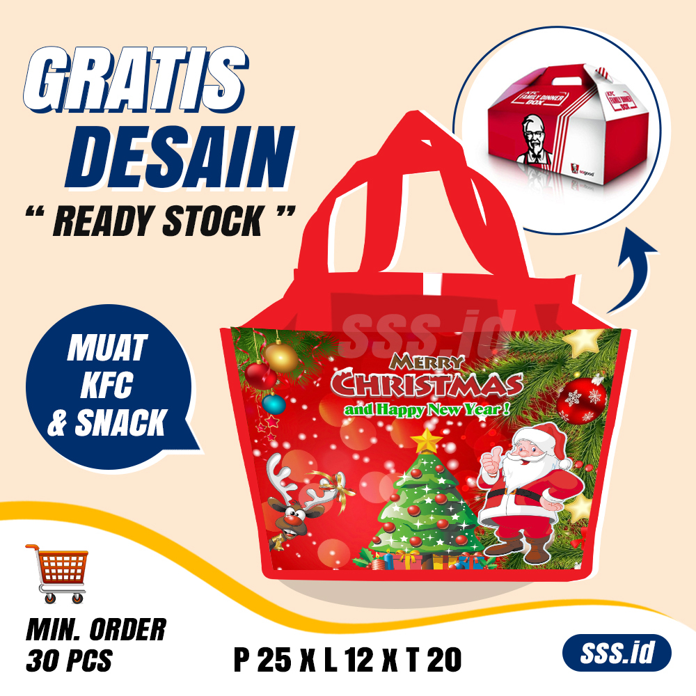 Jual TAS NATAL CUSTOM | TAS BINGKISAN NATAL | TAS SOUVENIR NATAL | TAS ...