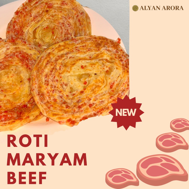 Jual ROTI MARYAM BEEF / ROTI CANAI DAGING BY ALYAN ARORA [ISI 5 PCS ...