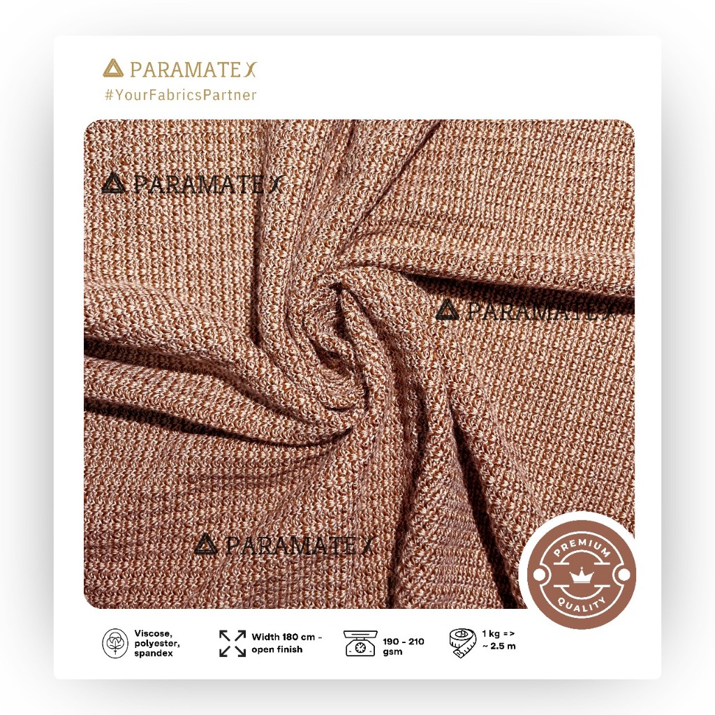 Jual Paramatex Bahan Kain Dailywear Knit Seoul Rayon Poly Spandex Per ...