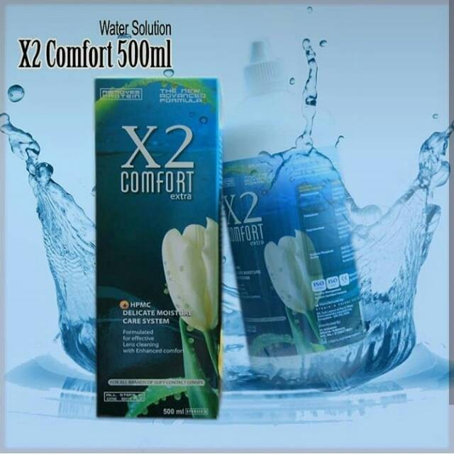 Jual Cairan Softlens X2 Comfort 500ml / Air Softlens X2 Comfort 500 ML ...