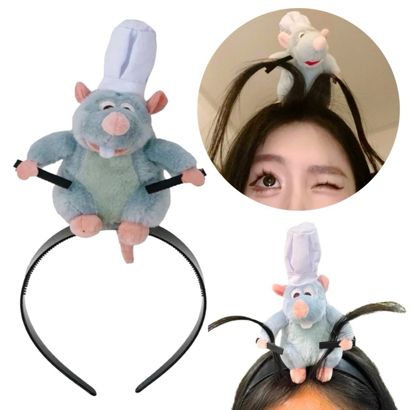 Jual Bando Karakter Ratatouille Viral Douyin Bando Jepit Boneka Poni ...