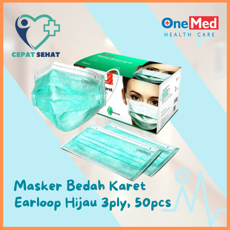 Jual Masker Onemed earloop 3ply Masker medis onemed isi 50pcs perbox ...