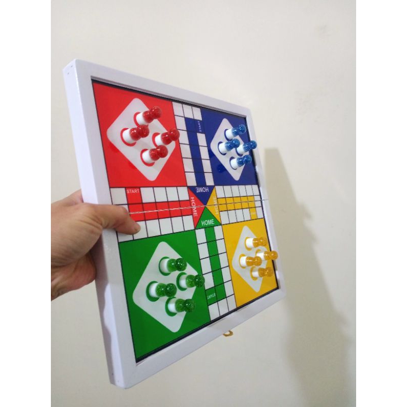 Jual papan permainan ludo kayu magnet | Shopee Indonesia