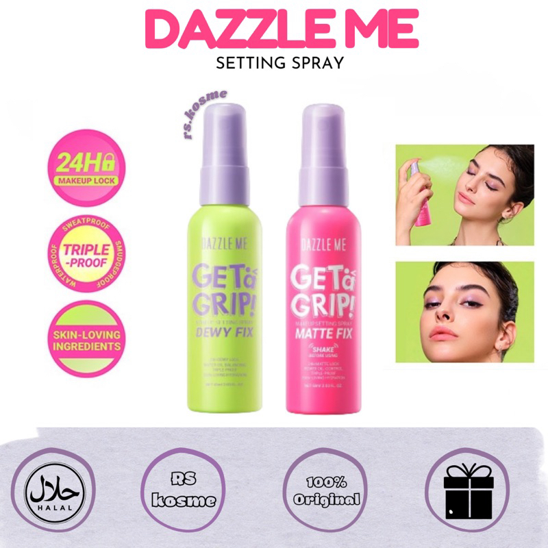 Jual Dazzle Me Get A Grip Make Up Setting Spray 60ml | Shopee Indonesia