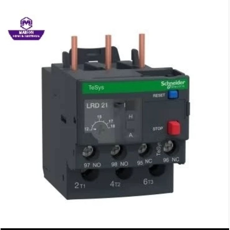 Jual Thermal Overload Relay Schneider LRD21 Overload LRD 21 12-18A ...
