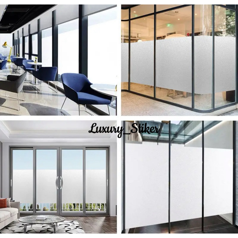 Jual Stiker Kaca Buram Polos Sticker Kaca Jendela Tidak Tembus L122Cm ...