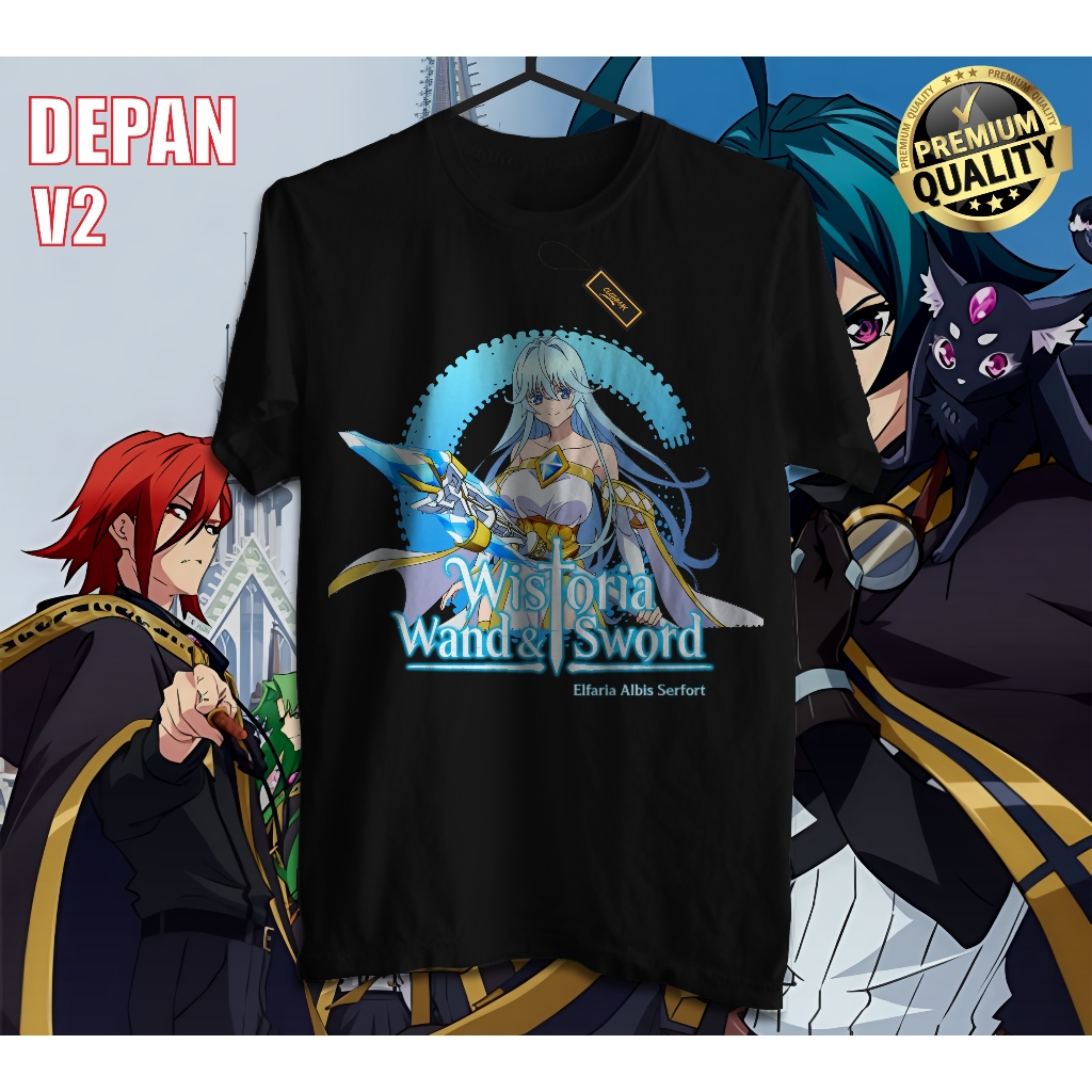 Jual Kaos Tshirt Baju Elfaria Alvis Serfort Anime Tsue to Tsurugi ...