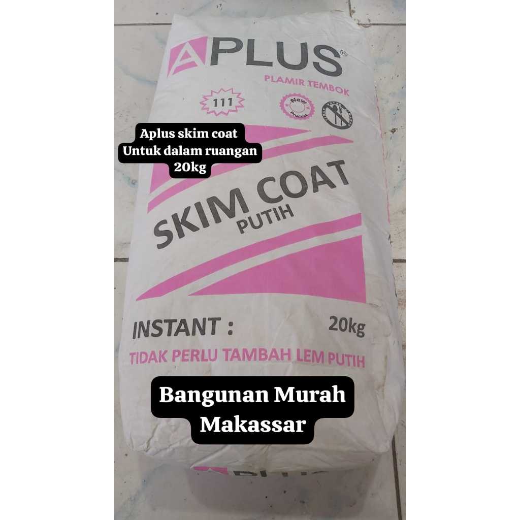 Jual Plamur Tembok APLUS Skim Coat Per Kg / Plamir A Plus Skimcoat ...