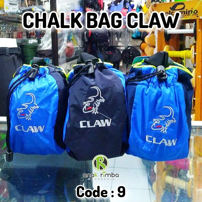 Jual CHALK BAG CLAW CODE 09 TAS BUBUK MAGNESIUM PAJAT TEBING / ANGKAT ...