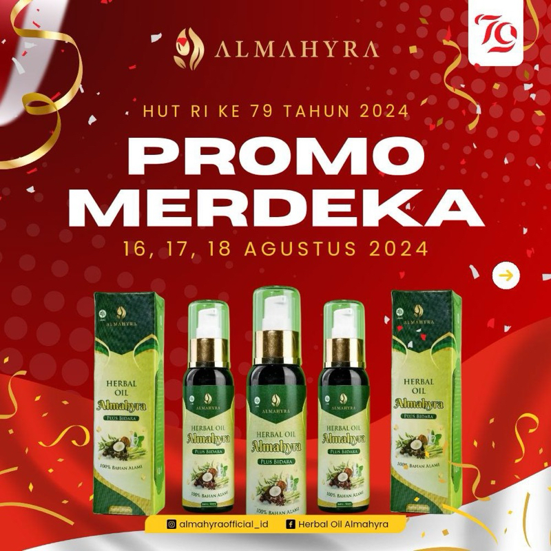 Jual PROMO MERDEKA - (paket bundling) HERBAL OIL ALMAHYRA | Shopee Indonesia