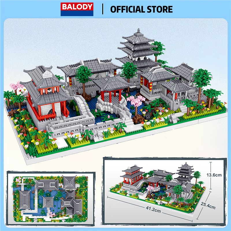 Jual BALODY Building Block Chinese Architecture Balok Bangunan ...