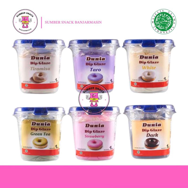 Jual Dunia Dip Glaze (1kg) (5 Varian Rasa) | Shopee Indonesia