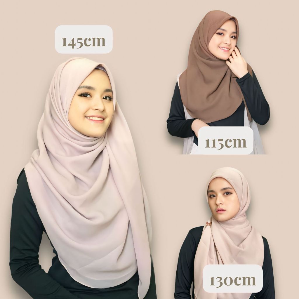 Jual Xyra Hijab Jilbab Segiempat Bella Square Hijab Malay segiempat ...
