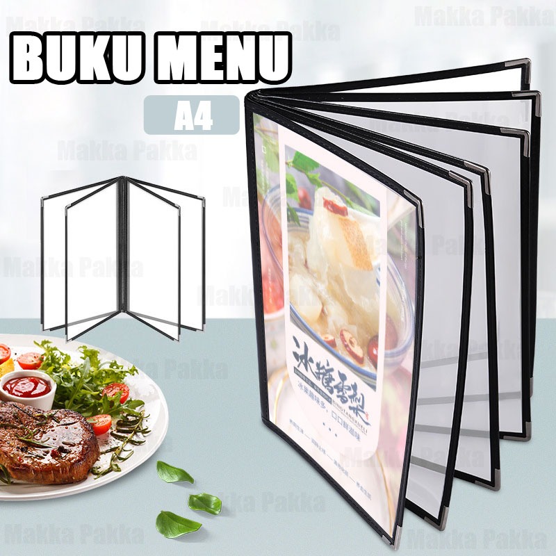 Jual A4 Kulit Cover Pelindung Menu/Restaurant Menu Covers/Buku Menu ...