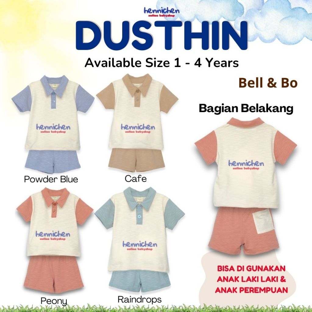 Jual BELL AND BO DUSTIN COLLAR SET BAJU ANAK UNISEX FASHION BAJU ANAK ...