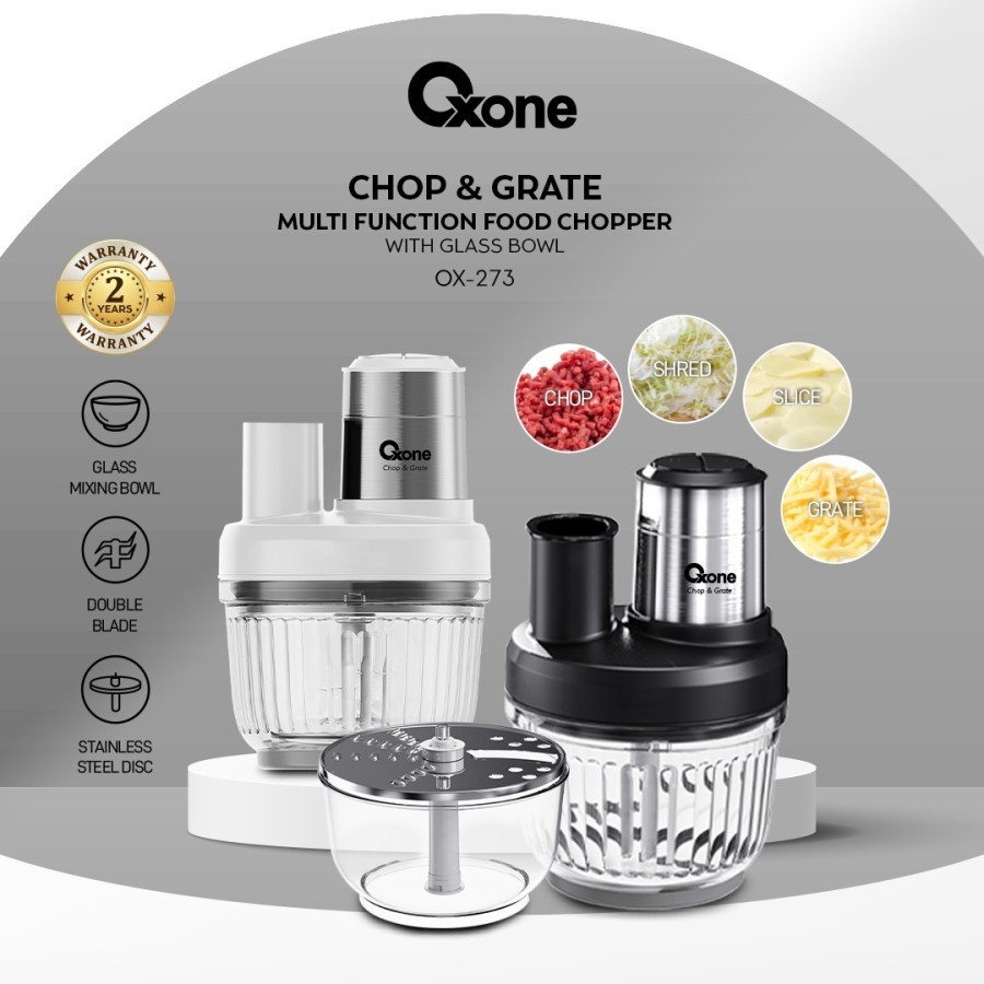 Jual OXONE Food Chopper & Grate 2 Liter - OX273 - 100% ORI | Shopee Indonesia