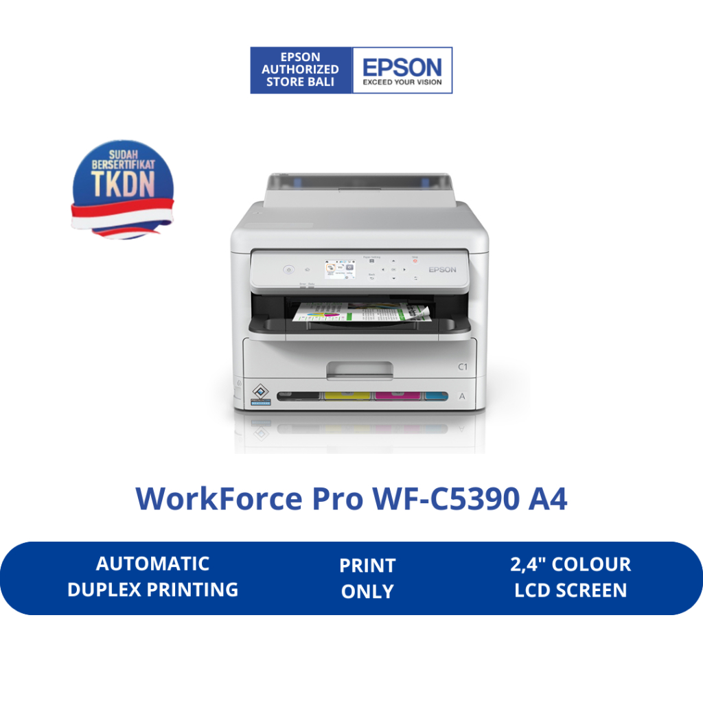Jual Epson Print WorkForce Pro WF-C5390 A4 Colour Single Function Printer (Print Only) | Shopee ...
