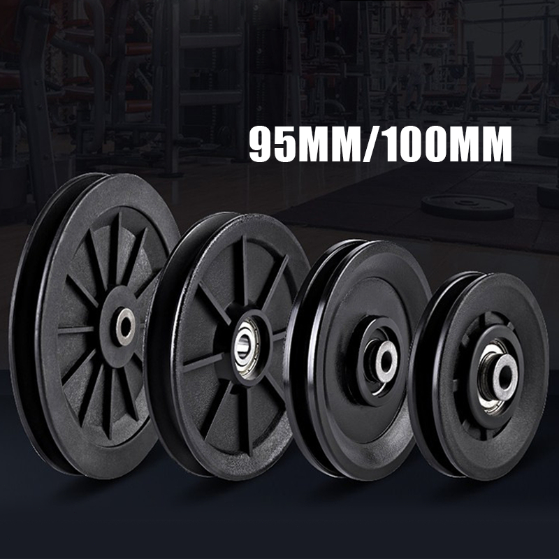 Jual Roda Katrol Bearing Peralatan Gym 100mm / Pulley Home Gym Universal / Pulley Bearing Nylon ...