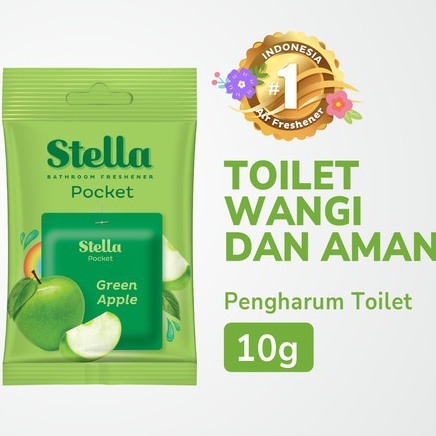 Jual Stella Pocket Bathroom Perfume Green Apple 10Gr | Shopee Indonesia