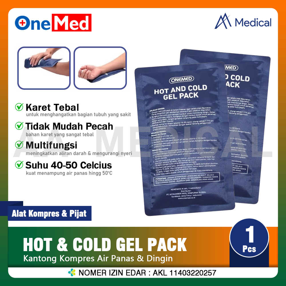 Jual ONEMED Hot and Cold Gel Pack Alat Kompres Bantal Panas Dan Dingin ...