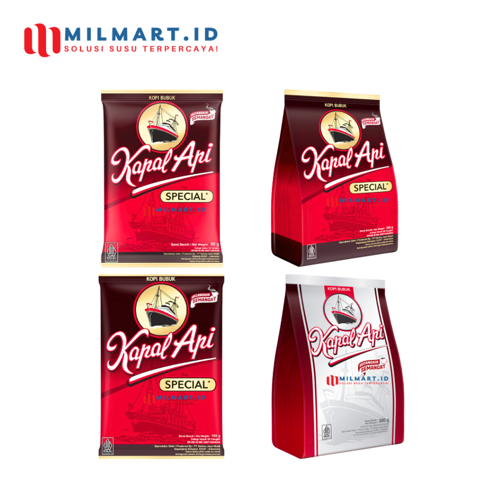 Jual KAPAL API SPECIAL KOPI BUBUK 90G/160G/350G COFFEE MURNI KAPALAPI ...