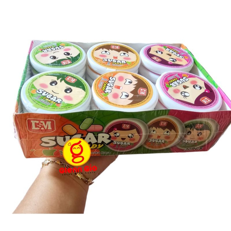 Jual Permen Keras Aneka Rasa Sugar Candy DSM box isi 30 pcs | Shopee ...
