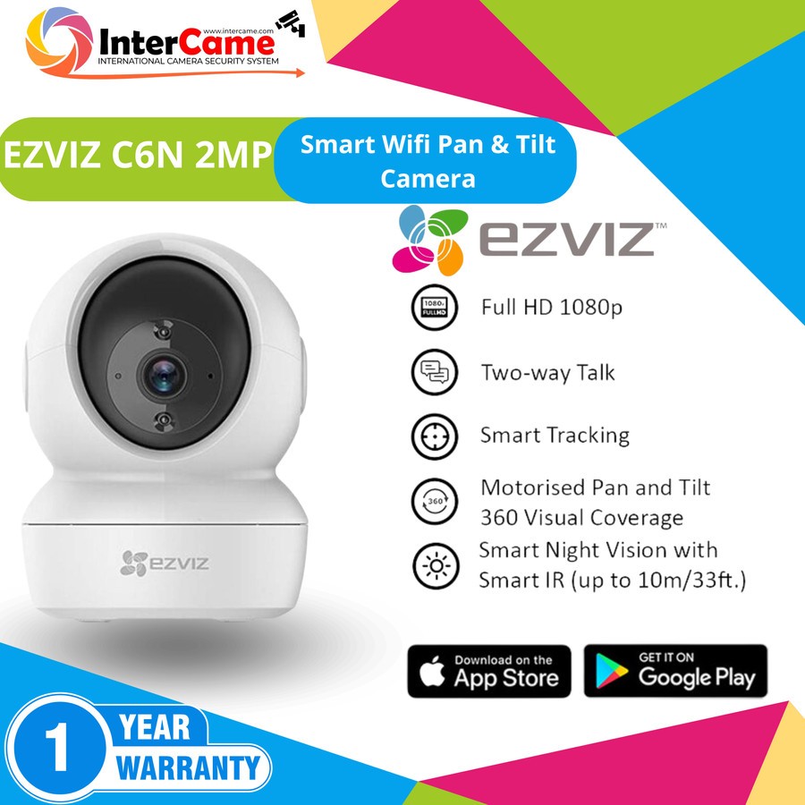 Jual IP Camera CCTV Ezviz C6N 2MP Smart Wifi Pan Tilt Indoor 1080p ...