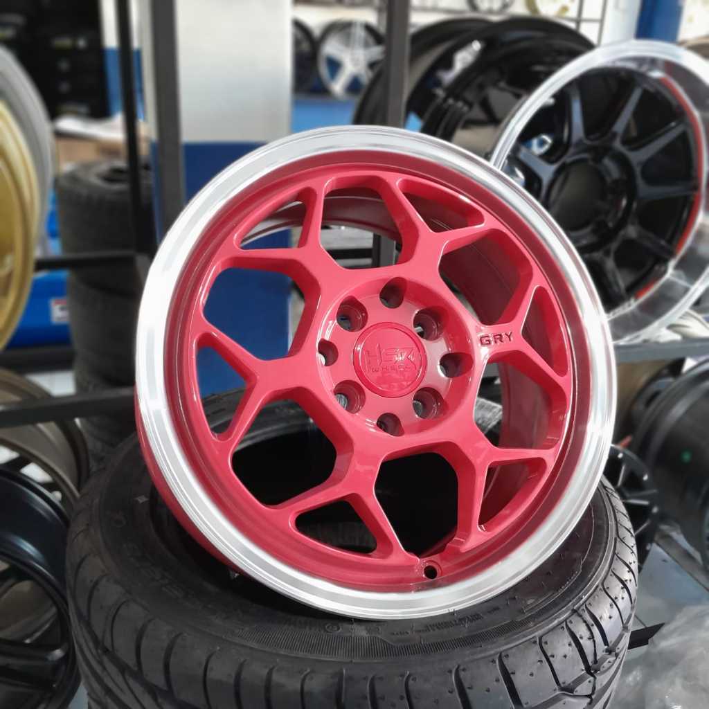 Jual Velg Racing Hsr GRY Ring 15 Warna Pink Lucu Cocok Di Mobil Brio ...