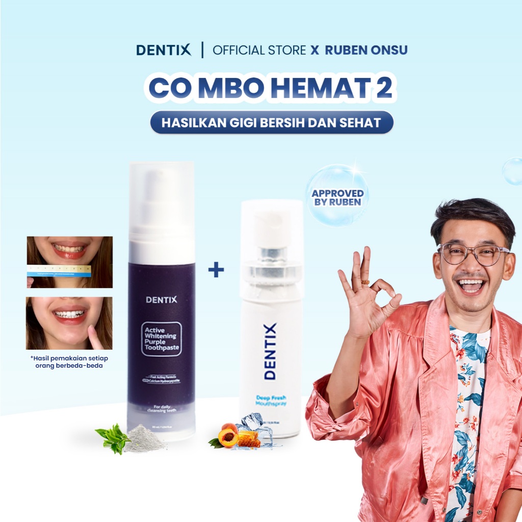 Jual [DENTIX X RUBEN ONSU] DENTIX Fresh & White Set [Combo 2 ...