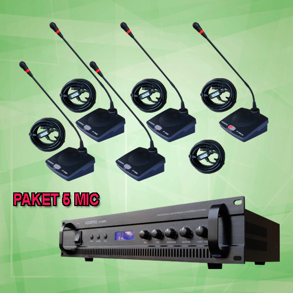 Jual MIC MEJA RAPAT KABEL AUDERPRO AP808MC PAKET 10A MIC CONFERENCE ...