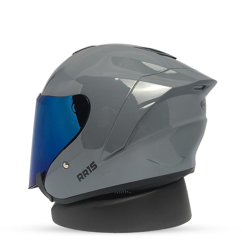 Jual Helm Half Face NSX Avatar GREY GLOS Original KACA HITAM PAKET ...