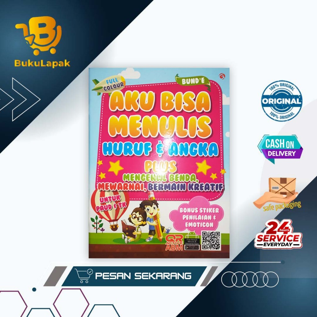 Jual Buku Belajar Menulis - Aku Bisa Menulis Huruf & Angka Plus ...