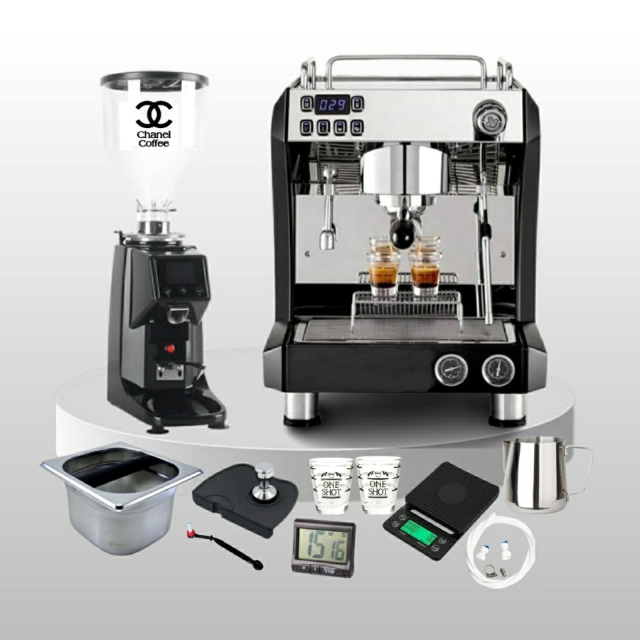 Jual Paket Bundle Mesin Coffee Espresso + Grinder N510 + Barista Tools ...