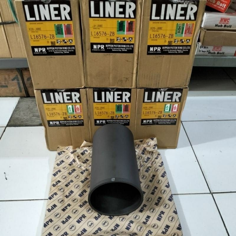 Jual LINER SET L16576-ZB LINER BORING TEBAL 8MILI JO8E FM260TI JD HINO ...