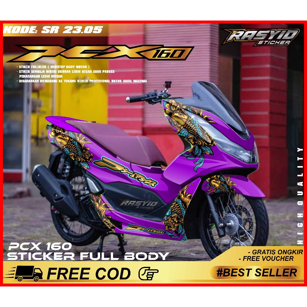 Jual Stiker Decal Full Body Honda PCX 160 2021 2022 2023 2024 Decal ...