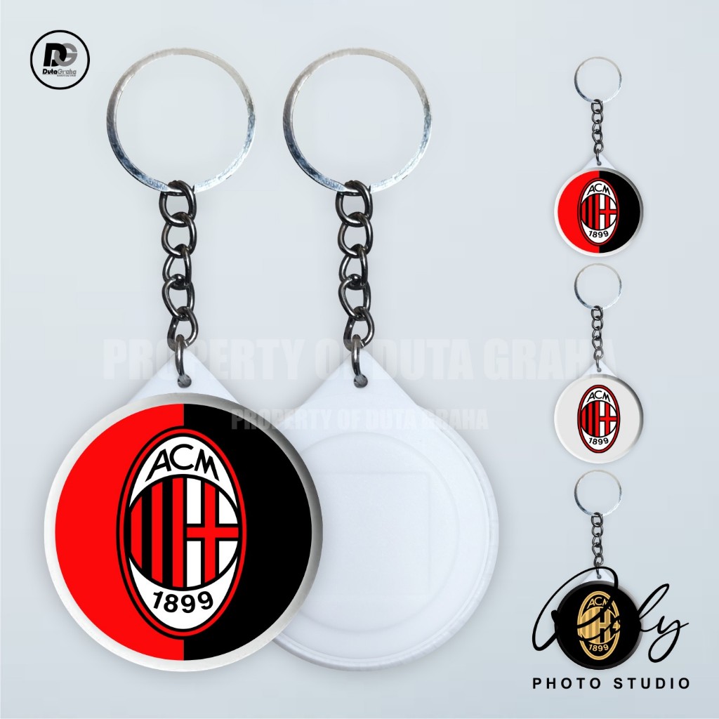Jual [KEYRING PRESS] AC MILAN Gantungan Kunci Keychain Aksesoris ...