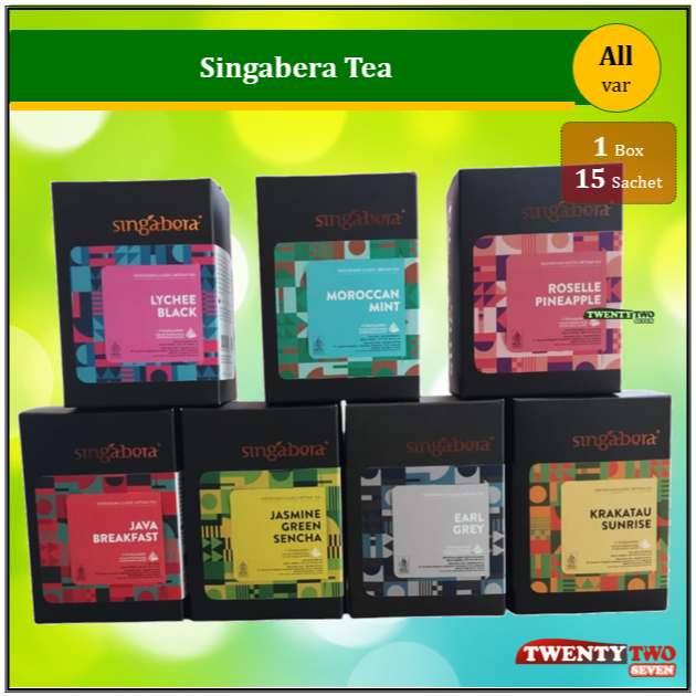 Jual Singabera Premium Tea Teh Sachet Celup Black Green Herbal Fruits ...
