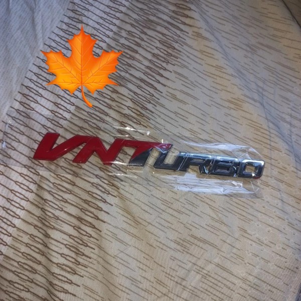 Jual satu buah emblem tulisan VNTurbo fortuner hilux VNT turbo | Shopee ...