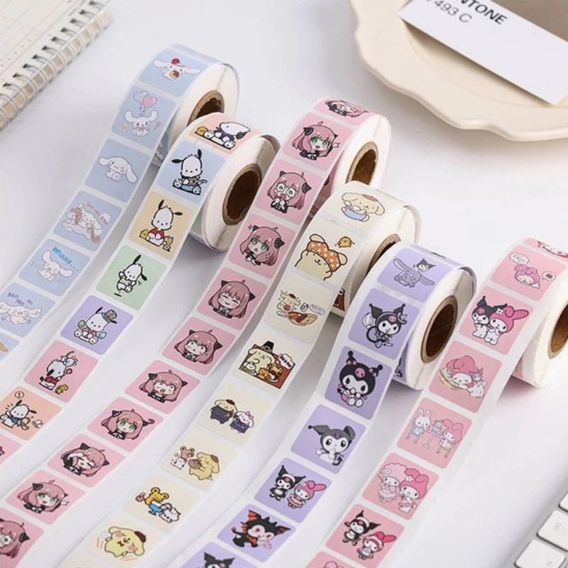 Jual 500 PCS STIKER ROLL SANRIO MELODY KUROMI LUCU UNTUK FREEBIES | Shopee Indonesia