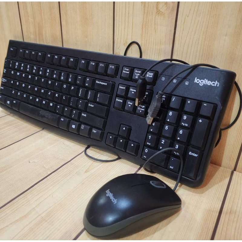 Jual Keyboard mouse logitech usb original | Shopee Indonesia