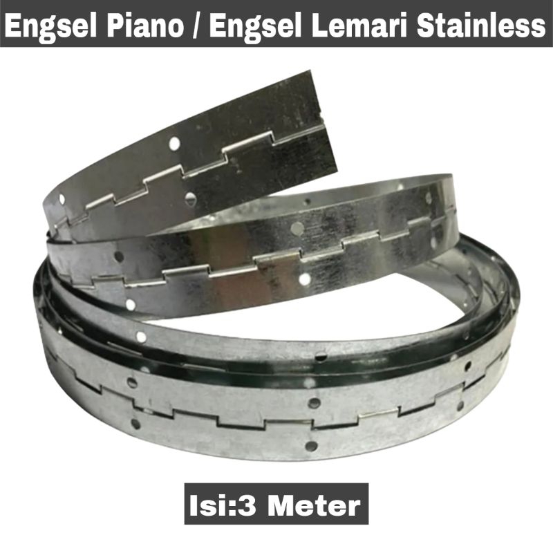 Jual (3 Meter) Engsel Piano Stainless | Engsel Lemari Panjang 3 Meter ...