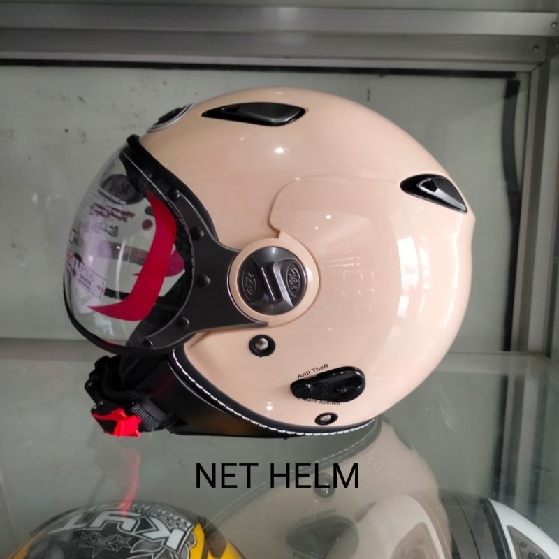 Jual HELM KYT ELSICO SOLID CREAM ORIGINAL KYT ELSICO | Shopee Indonesia